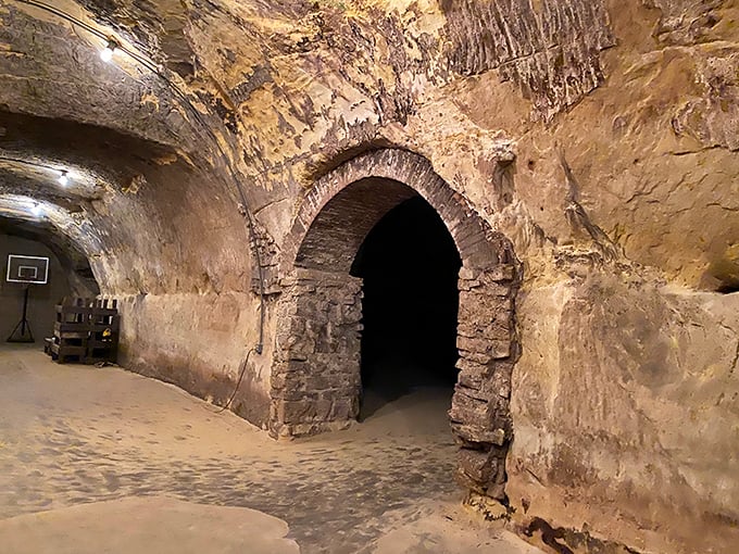 Winding passages connect different chambers like a choose-your-own-adventure book written in sandstone and history.