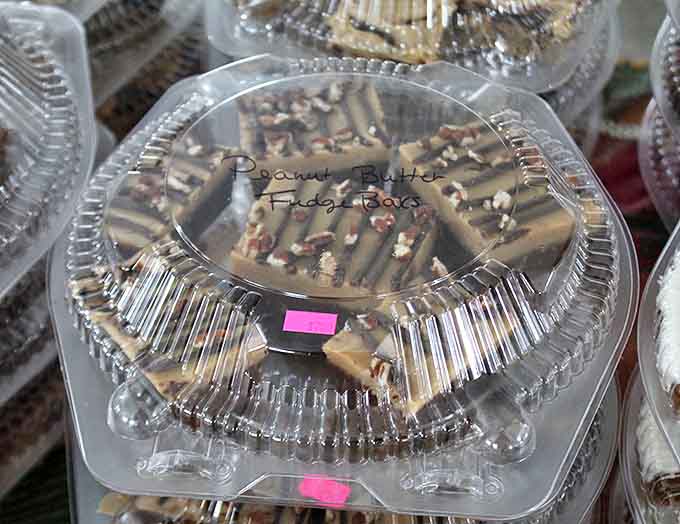 Peanut butter fudge bars so rich they should come with their own warning label and possibly a fainting couch.