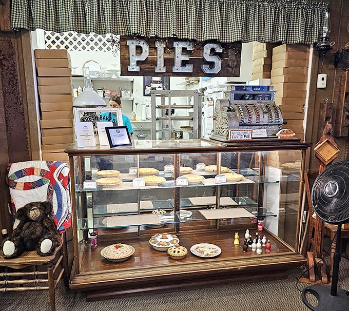 Pie paradise awaits behind this glass &ndash; each one a testament to the fact that "homemade" isn't just a word, it's a philosophy.