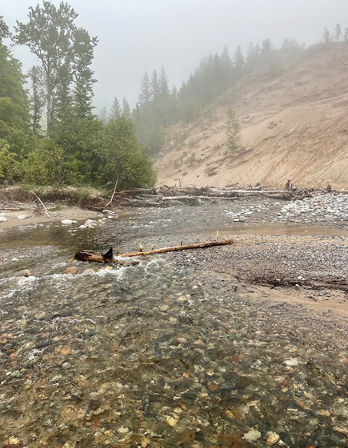 Crystal clear waters rush over ancient stones, nature's own version of a spa treatment that's been perfected over millennia.