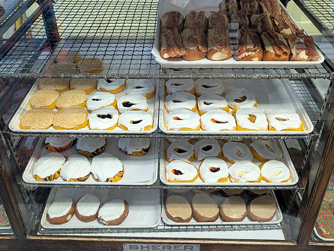 From fruity fills to creamy toppings, our display case is a colorful treasure trove of sweetness. What&rsquo;s your favorite flavor?