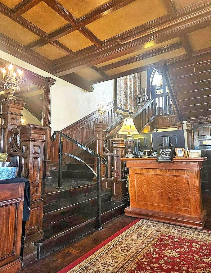 Entrance Hall: Rich wood paneling and meticulous craftsmanship greet visitors at the entrance, setting the tone for the architectural marvels that await within.