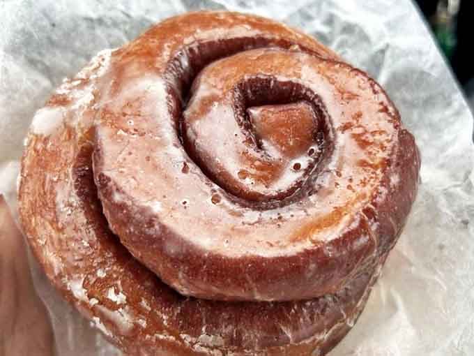 The cinnamon roll &ndash; a spiral of morning happiness where each bite takes you closer to the gooey, cinnamon-rich center.