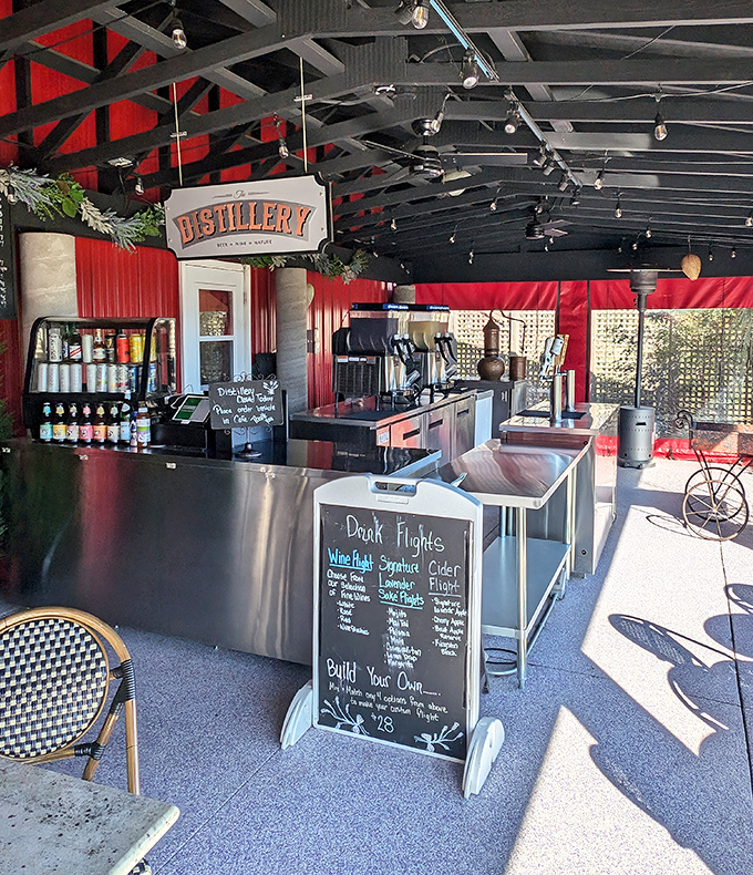 The distillery awaits with its copper equipment gleaming, ready to transform flowers into liquid gold.