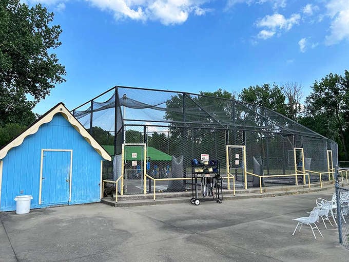The batting cages let you channel your inner baseball hero or provide hilarious stories about your spectacular misses.