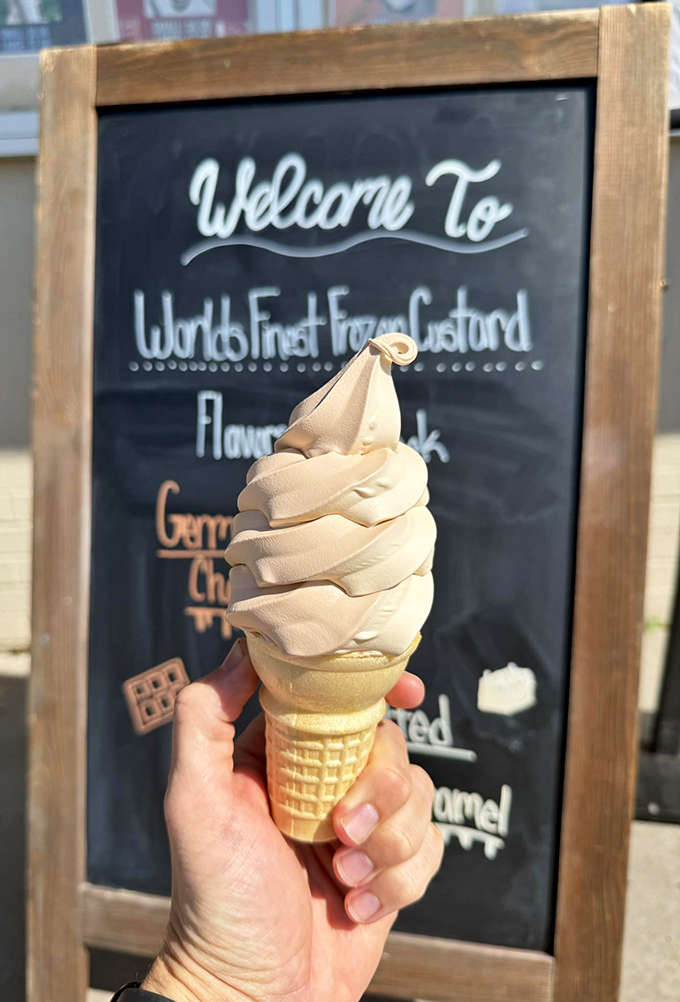 German chocolate cake and salted caramel custard &ndash; proof that sometimes the best relationships are sweet, salty, and completely unexpected.