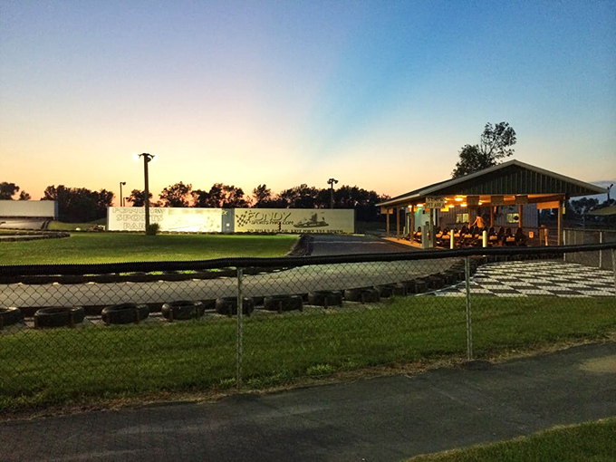 As sunset approaches, Fondy's facilities take on a golden glow, perfect for evening adventures after the day's heat subsides.