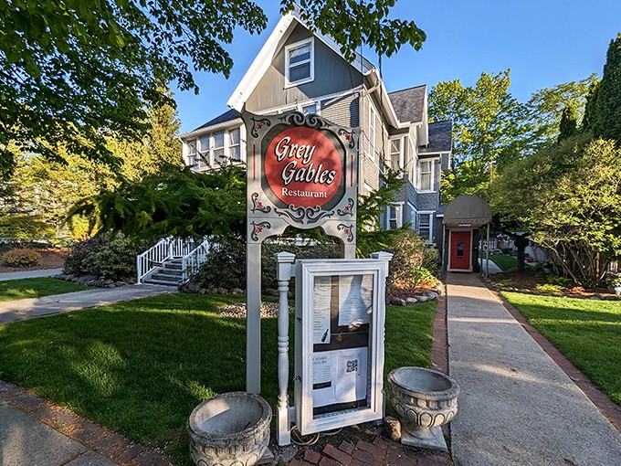 Grey Gables Restaurant serves locally-inspired cuisine in a Victorian setting that makes every meal feel like a special occasion.