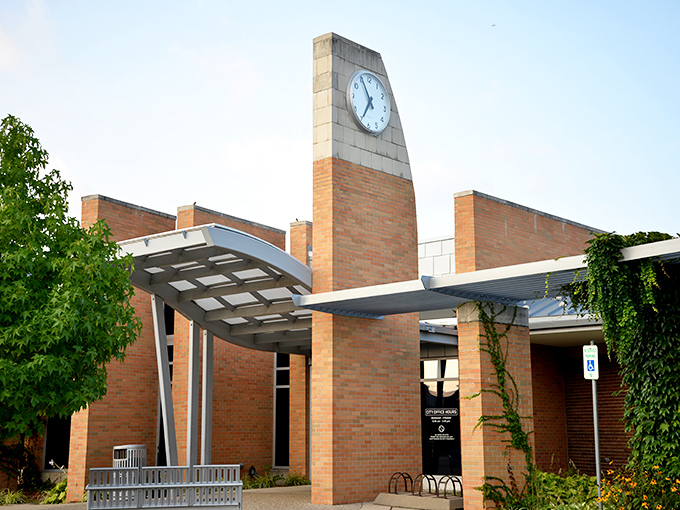 Kent District Library: More than just books, this architectural standout houses community treasures and tales of yesteryear for curious minds.