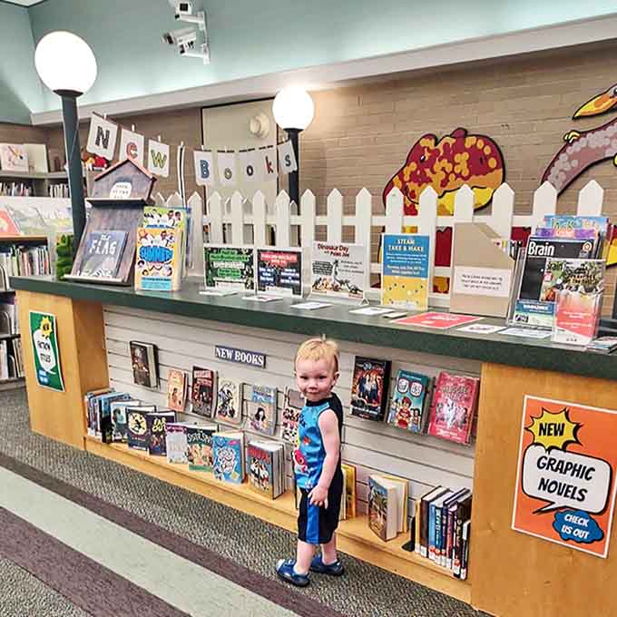 The children's section transforms reading into an adventure with colorful displays and whimsical touches that make young imaginations soar.