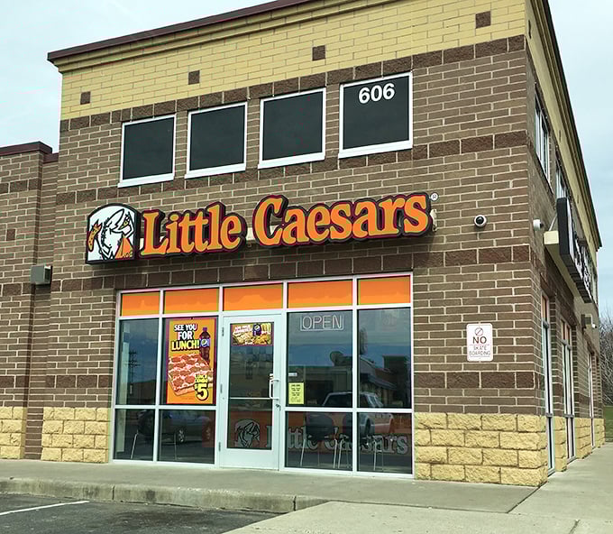 Little Caesars might be a national chain, but in Buffalo it's integrated seamlessly into the local landscape, providing familiar comfort food.