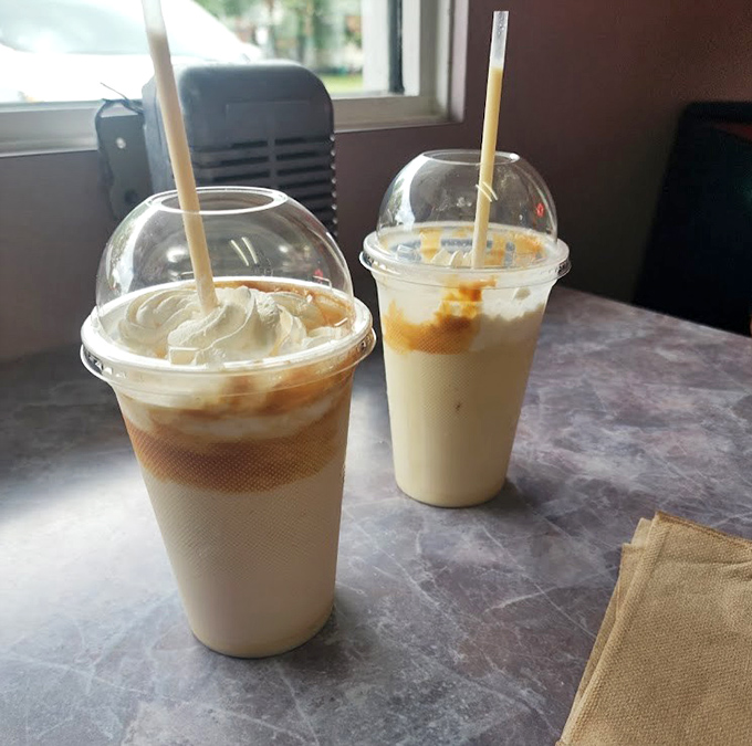 Thick, creamy milkshakes that require serious straw strength &ndash; dessert and arm workout in one delicious package.