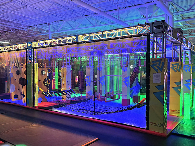 This ninja course separates the warriors from the wannabes, with obstacles designed to challenge even the most coordinated adventurers.