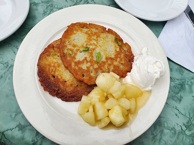 Fresh garden salad that brightens the table, proving Polish cuisine isn't all about hearty meat dishes (though we love those too).