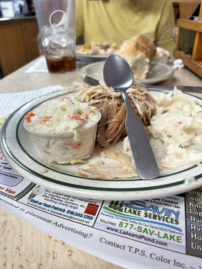 A masterclass in comfort food architecture &ndash; layers of tender turkey and mashed potatoes, all unified by gravy that deserves its own fan club.