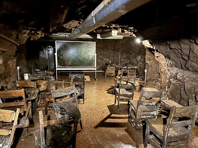Learning didn't stop at the surface &ndash; this underground classroom taught mining techniques where theory met rock-solid reality.