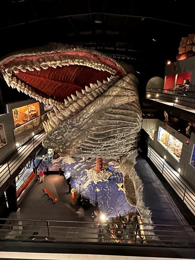 Miniature figures march in perfect formation, creating a surreal diorama that feels like stepping into someone else's dream.