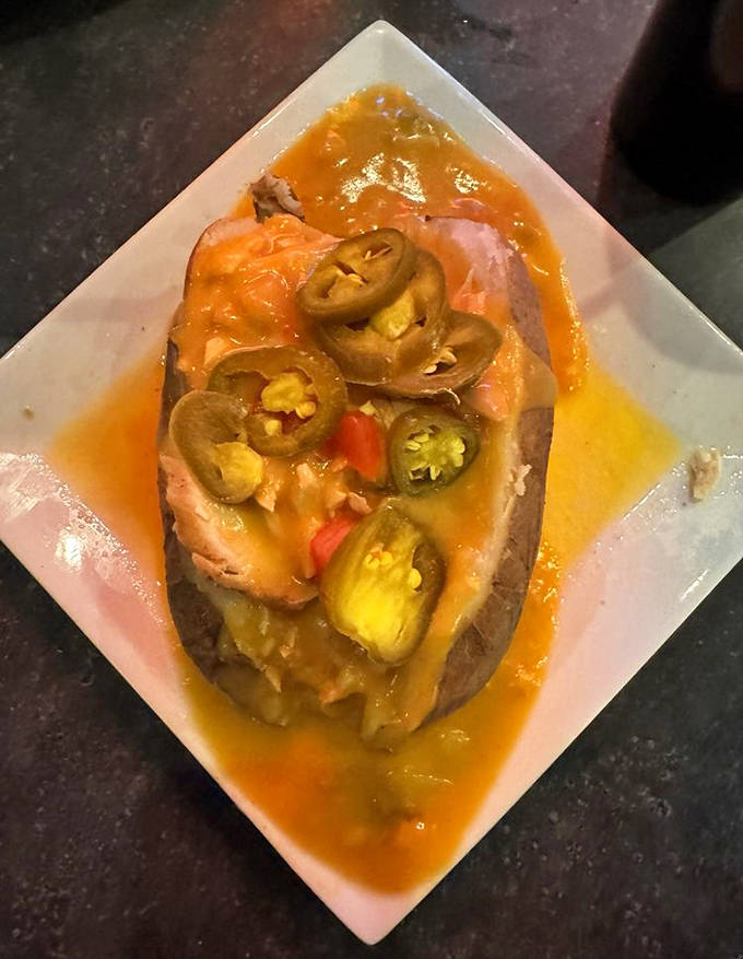 This loaded baked potato isn't just a side dish &ndash; it's a main event with jalape&ntilde;os adding just enough heat to make your taste buds achieve liftoff.