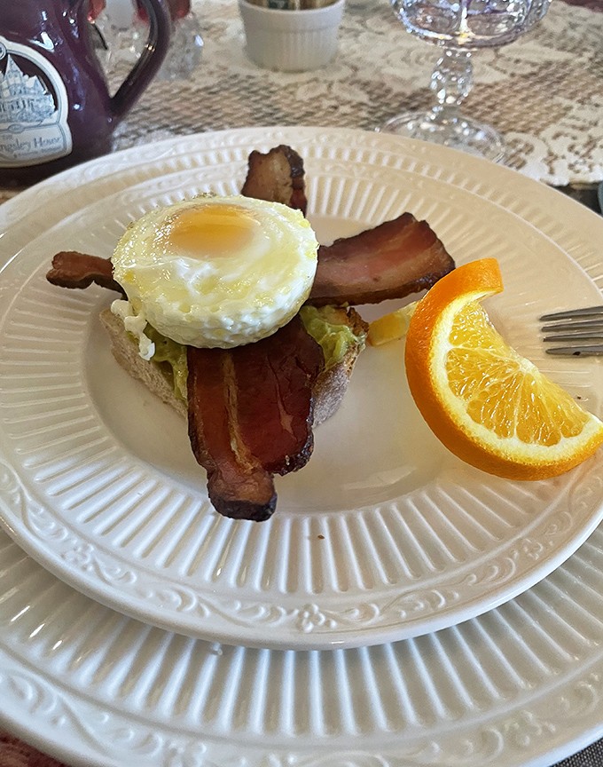 The open-faced breakfast sandwich that makes you question every rushed morning meal you've ever eaten before.