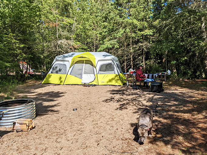 Home sweet temporary home &ndash; where canvas walls frame million-dollar views no luxury hotel could match.