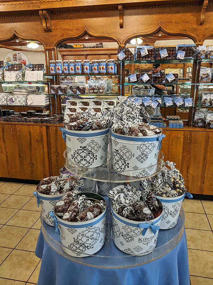 Dark chocolate espresso fudge slices lined up like delicious dominos, ready to topple your diet plans in spectacular fashion.