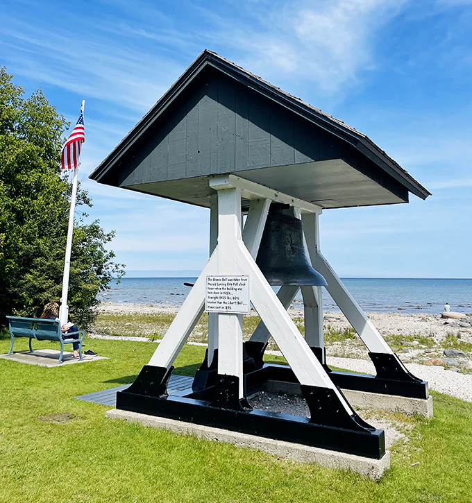 History you can touch &ndash; this bronze bell has called across Lake Huron's waters through countless Michigan seasons.