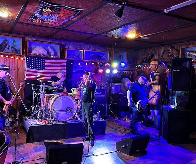 When the lights go down, the music cranks up &ndash; local bands perform surrounded by the bar's eclectic collection, creating a truly unique concert venue.