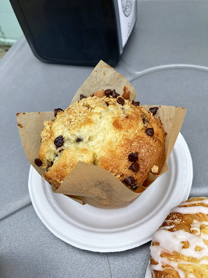 This isn't your average coffee shop muffin &ndash; the perfect dome and chocolate chip-studded interior represent Bunde's commitment to elevating even the simplest pastries.