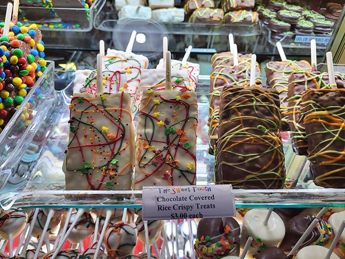Rice crispy treats on steroids &ndash; dressed up with drizzles, sprinkles, and enough chocolate to make you question all other dessert choices.