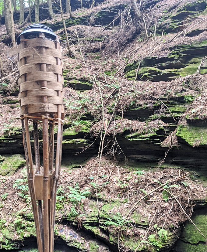 This mushroom-shaped formation looks like it might house woodland creatures from a fairy tale. The delicate balance speaks to nature's artistic engineering.