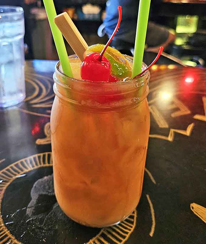 Cocktails arrive in mason jars festooned with cherries and colorful straws&mdash;liquid joy that pairs perfectly with button-mashing and high-score chasing.