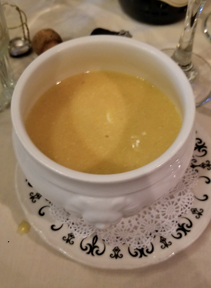 Sunshine in a bowl! This velvety apple bisque warms from the inside out, like a cozy sweater for your taste buds.