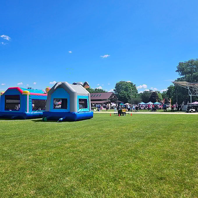 Bounce houses appear during special events, transforming the already exciting park into a festival of fun &ndash; elastic-powered joy for all ages!