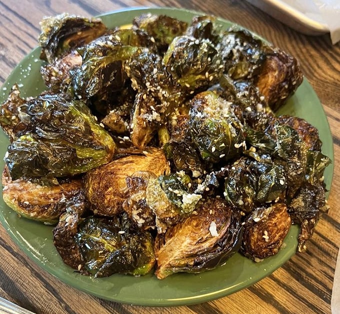Brussels sprouts undergo a magical transformation from childhood nightmare to caramelized dream, proving vegetables can be the life of the party.