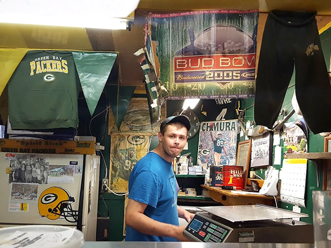 Behind the counter, where fish dreams come true and Packers pride runs deep in this shrine to Upper Peninsula culture.