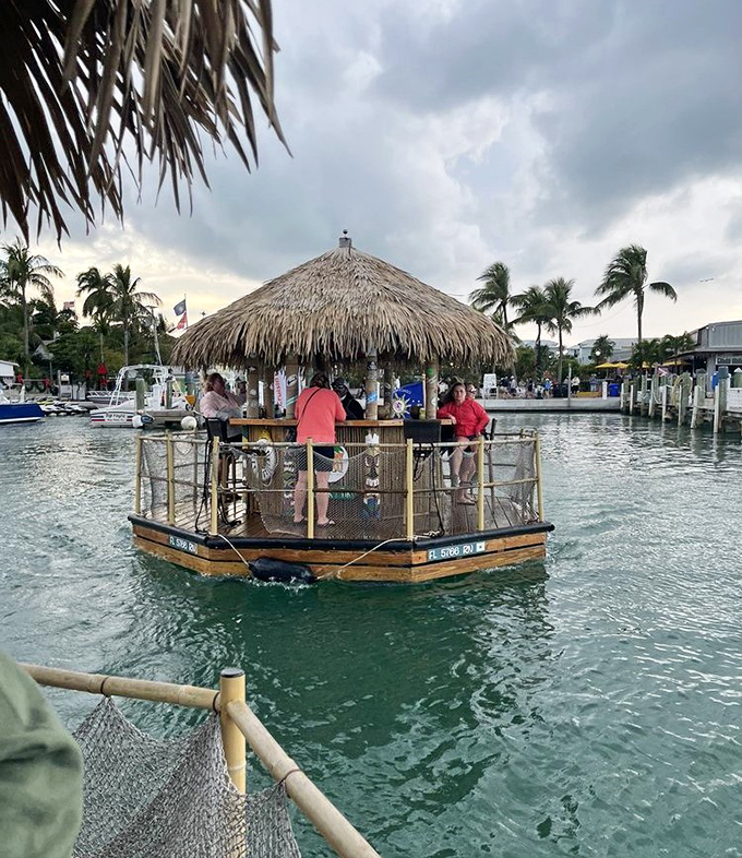 Even on overcast days, these buoyant tiki huts offer a unique perspective of Key West's harbor and the perfect escape from ordinary tours.