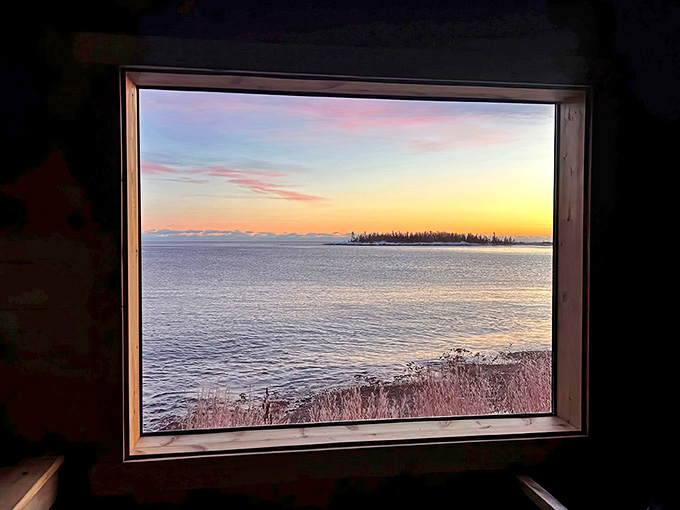 Day's end brings a painter's palette to the horizon, visible from your floating perch where comfort meets wilderness in perfect harmony.