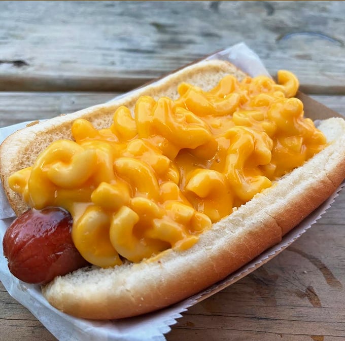 Mac and cheese on a hot dog? It's not just possible, it's practically mandatory &ndash; comfort food squared in one handheld package.