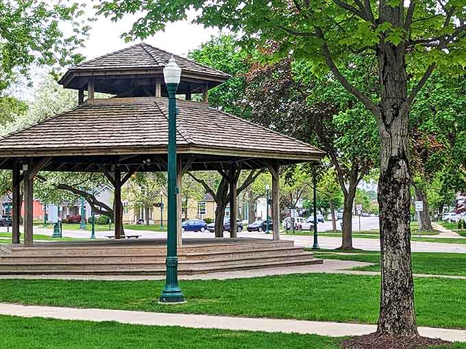 Monument Park's classic gazebo has witnessed countless community gatherings, from summer concerts to marriage proposals and everything in between.