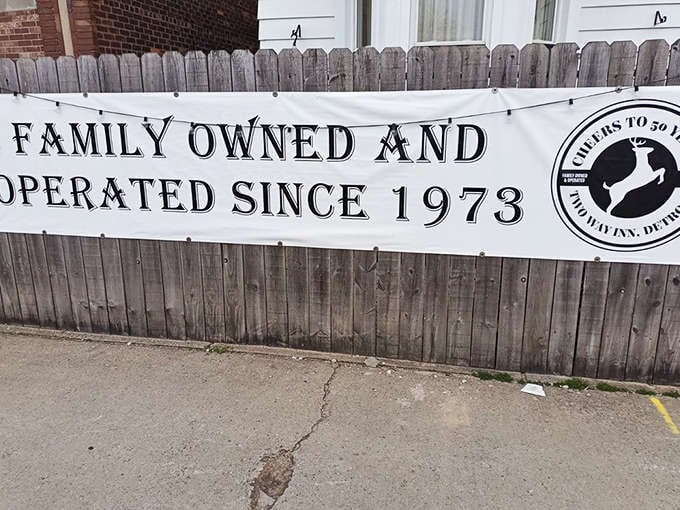 Outside Signage: "Family Owned and Operated Since 1973" &ndash; a proud declaration of continuity in a city that's seen constant change.