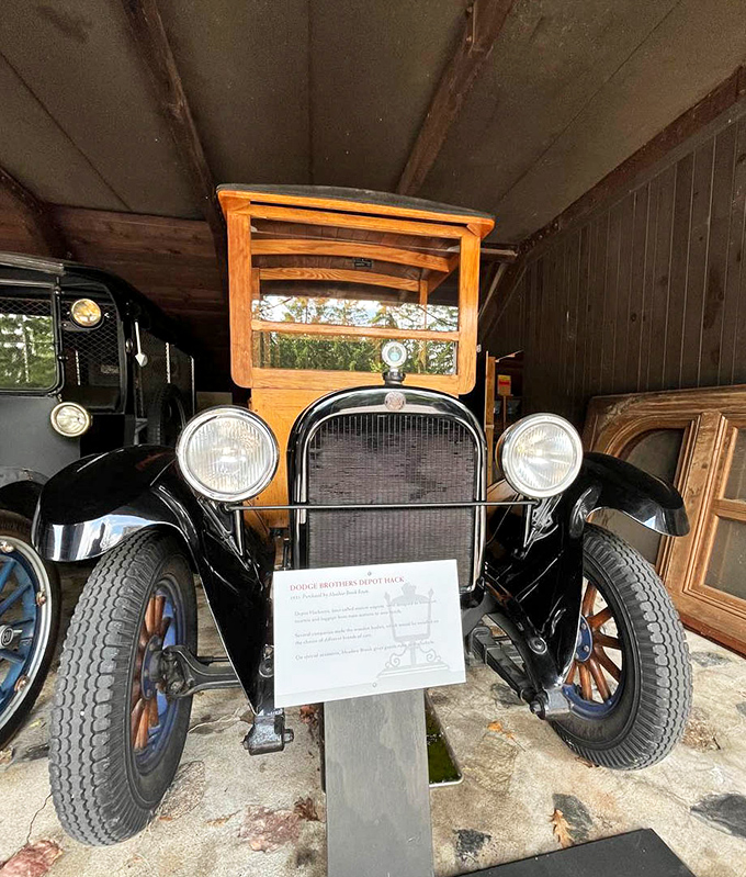 This vintage automobile sits like a mechanical sculpture, with more personality in its hood ornament than most modern vehicles have in their entirety.