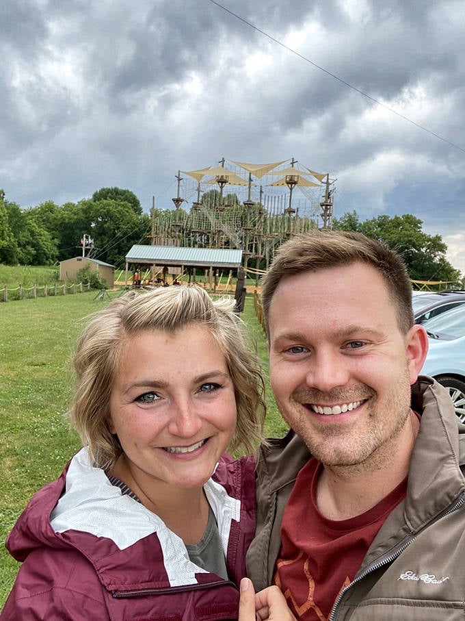 Fellow adventurers explore the elevated pathways, proving this treetop journey appeals to the young and young-at-heart alike.