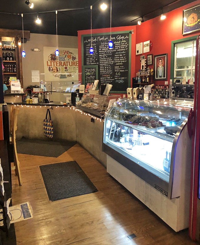 The heart of operations where literary recommendations and perfectly crafted beverages flow with equal enthusiasm and expertise.