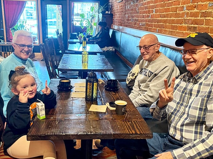 Generations gather at Nocturnal Monroe, where the spooky-chic atmosphere somehow makes everyone feel perfectly at home.