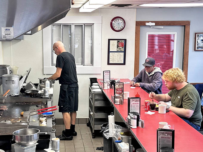 The heart of any great diner is the people – cooks working their magic on the flat-top while customers enjoy the fruits of their labor.