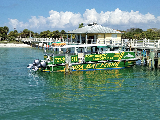 The Tampa Bay Ferry &ndash; your chariot to Egmont Key, where even more secluded beaches and historical ruins await the adventurous.