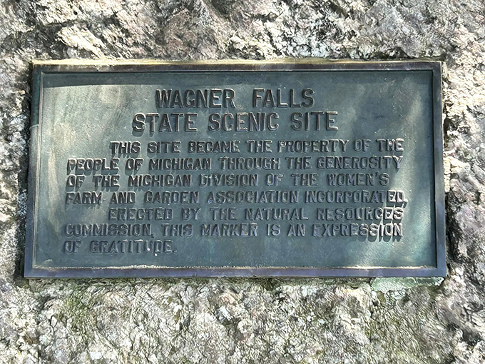 This historical marker tells the story of foresight and conservation, proof that sometimes the best gift one generation gives another is untouched beauty.