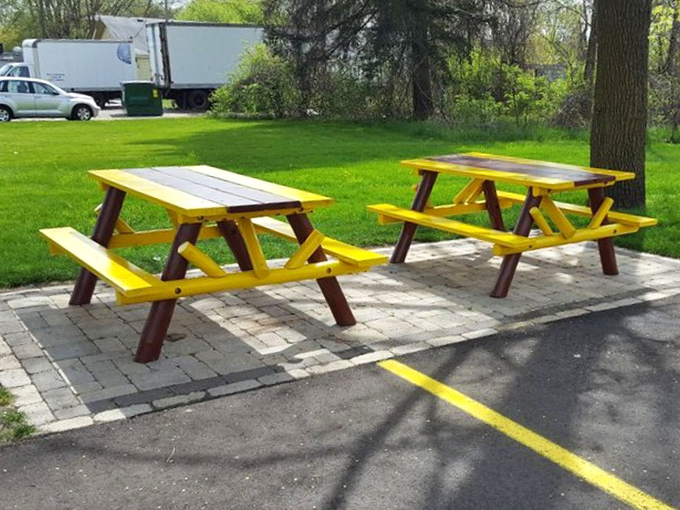 Yellow picnic tables that have hosted countless conversations, first dates, family outings, and "I-told-you-this-place-was-amazing" moments.