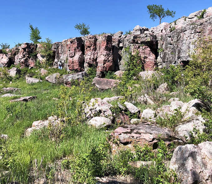 Massive quartzite formations create a natural playground that has witnessed the entire span of human history in North America.