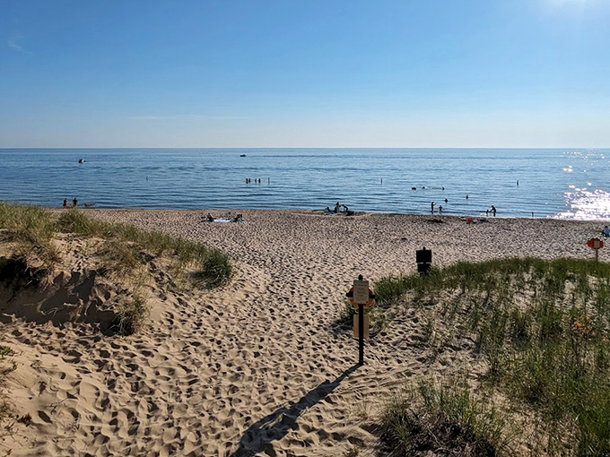 Beach perfection captured in a single frame &ndash; where the only difficult decision is whether to swim, sunbathe, or build that sandcastle empire.